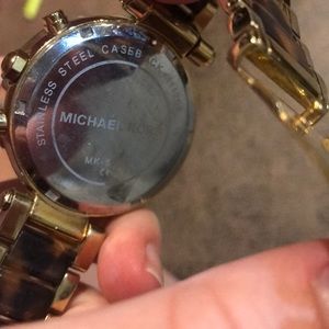Michael Kors | Accessories | Michael Kors Tortoise Shell Gold Watch ...